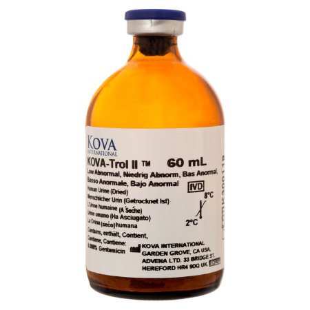 KOVA-Trol II - Urinalysis Control Low Abnormal Level 8 X 60 mL - 87428 ...