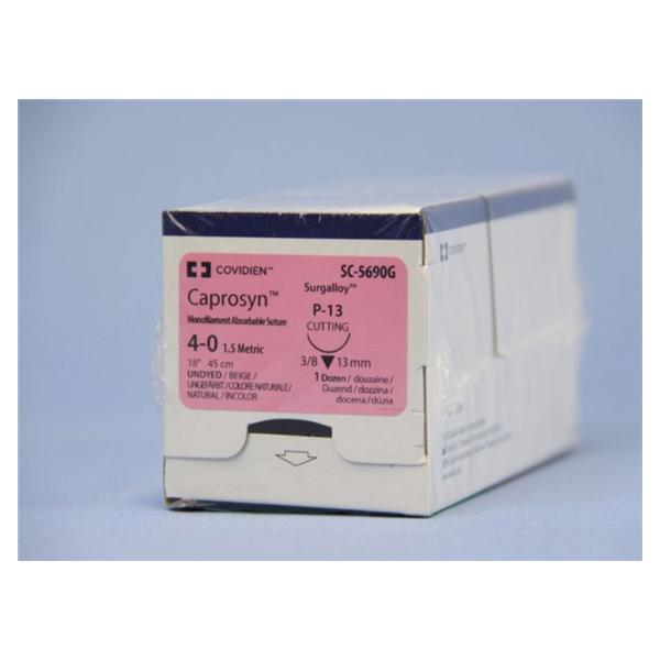 Medtronic MITG-Covidien Suture 4-0 Glycolide/Lactide P-13 Caprosyn Und ...