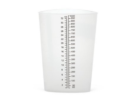 Medline - Graduated Container Triangular Polypropylene 1,000 mL (32 oz ...
