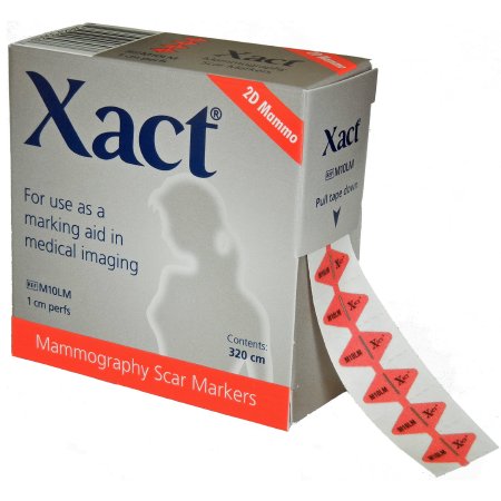 Xact - Mammography Scar Marker Red 1 cm Perforations 2/5 X 3/4 Inch ...