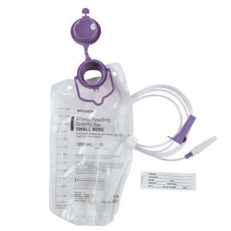 McKesson - Gravity Feeding Bag Set with ENFit Connector 1200 mL - 16-7 ...