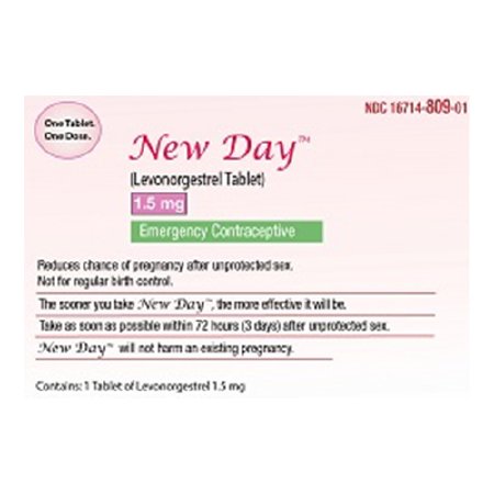 New Day - Birth Control Pill 1.5 mg Strength - 16714080901 — Serfinity ...