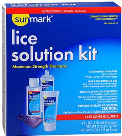 sunmark - Lice Treatment Kit 4 oz. / 2 oz. / 5 oz. Bottle / Tube / Spr ...