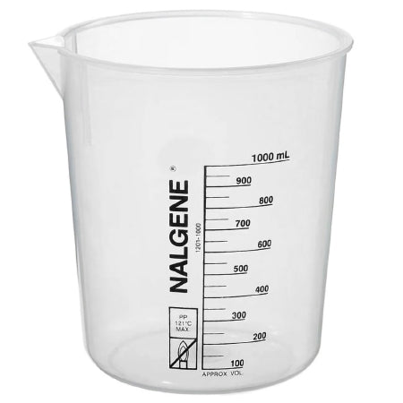 Nalgene - Laboratory Beaker Griffin Low-Form Polypropylene 1,000 mL (3 ...