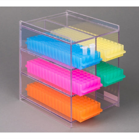 Poltex - Microtube Micro Tube Rack Holder 6 Place Clear 6-1/2 X 8-1/3 ...