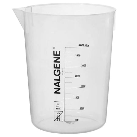 Nalgene - Laboratory Beaker Griffin Low-Form Polypropylene 4,000 mL (1 ...