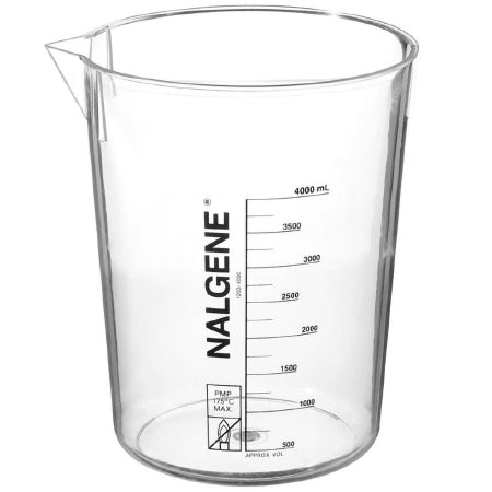 Nalgene - Laboratory Beaker Griffin Low-Form PMP 4,000 mL (128 oz.) - — Serfinity Medical