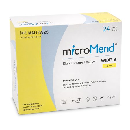 MicroMend - Skin Closure Strip 38 X 28 MM Polyurethane Film / Metal Ca ...