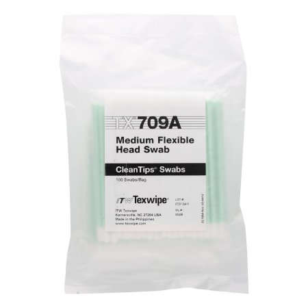 Cleanfoam - Cleanroom Swabstick White / Green NonSterile Foam / Nylon ...