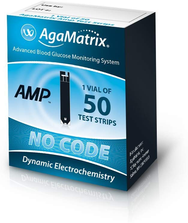 Agamatrix - Blood Glucose Test Strips AgaMatrix 50 Strips per Box No C ...