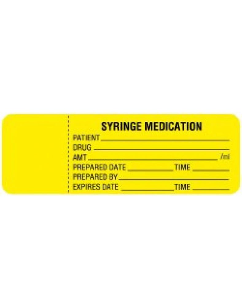 First Healthcare Products - Pre-Printed Label Advisory Label White Pap ...