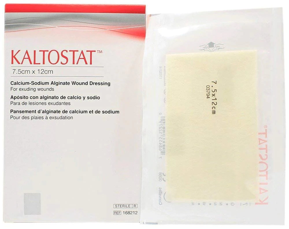 Kaltostat - Calcium Alginate Dressing 3 X 4-3/4 Inch Rectangle Calcium ...