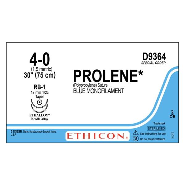 Ethicon Inc,a J & J Company Suture 4-01 Polypropylene Rb-1 Prolene Blu — Serfinity Medical