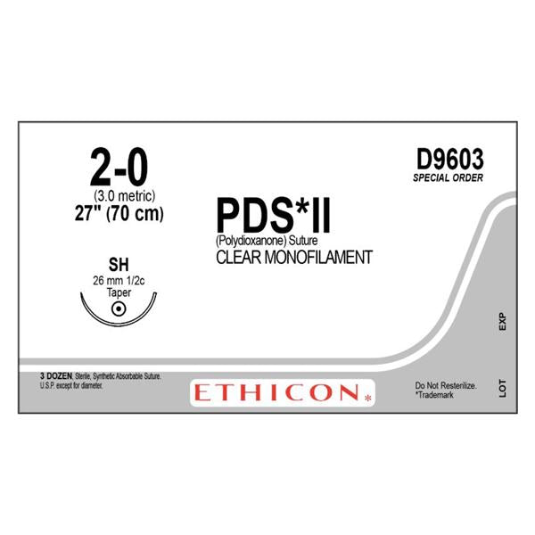 Ethicon Inc,a J & J Company Suture 2-0 Polydioxanone Sh Pds Ii Undyed — Serfinity Medical