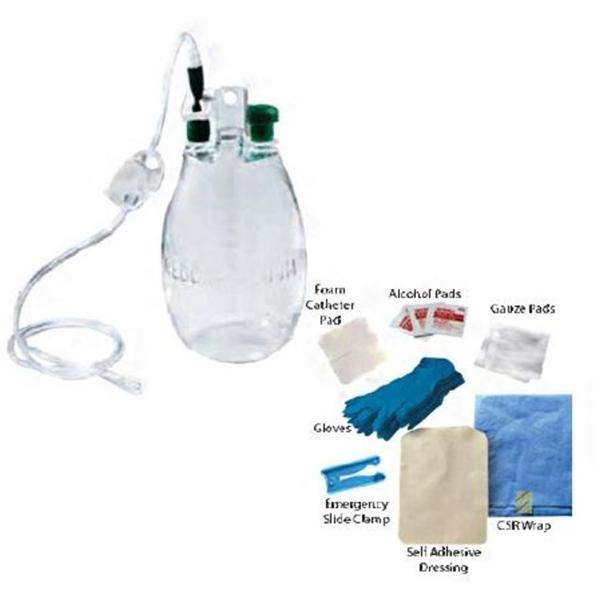PFM Medical Kit Drainage Pleural/Peritoneal Asept 1000Ml W/ Gloves/Foa ...