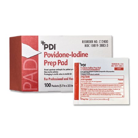 Professional Disposables PDI PVP Prep Pad Povidone Iodine 10% Povidone ...