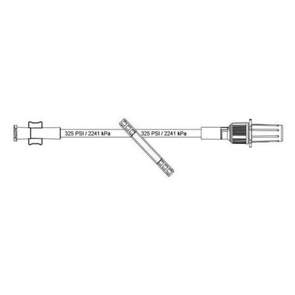 Baxter Healthcare Catheter Extension Set 6.5" Power Injectable Male Ll ...