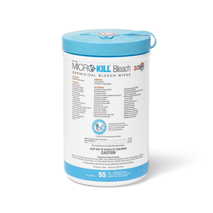Medline Micro-Kill Bleach Germicidal Bleach Wipes | Surface ...