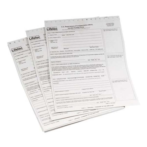 LifeLoc Technologies Dot Alcohol Breath Test Form 100/Pk - 14010 ...