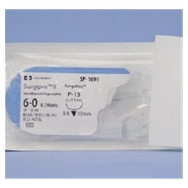 Medtronic MITG-Covidien Suture 6-0 Polypropylene P-13 Surgipro Ii Blue ...