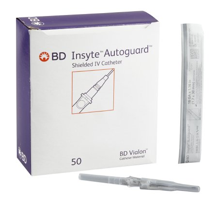 Insyte Autoguard - Peripheral IV Catheter 16 Gauge 1.16 Inch Retractin ...