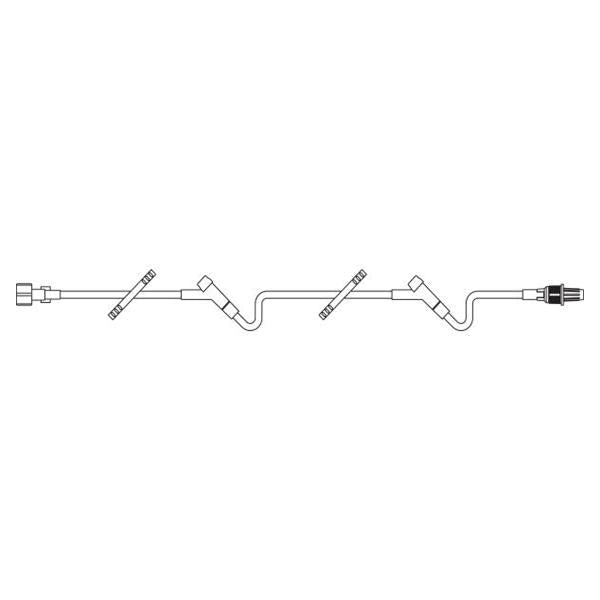 Baxter Healthcare Iv Extension Set 43 2 Intrlnk Inj Sites: 34", 6 M Ll ...
