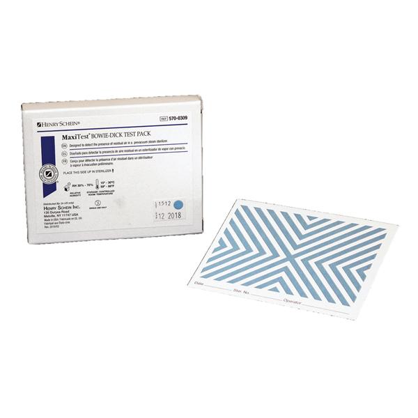 Henry Schein Biological Monitor Bowie Dick Maxitest Test Pack 30/Ca ...