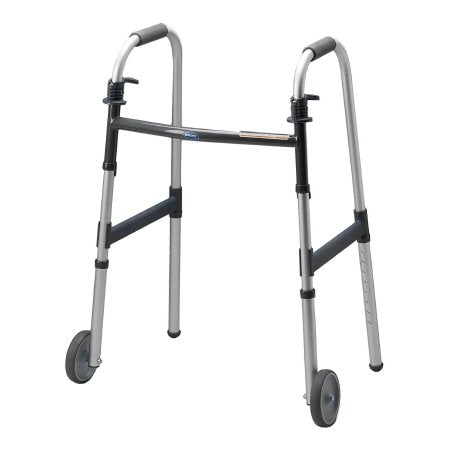 Invacare - Dual Release Folding Walker Adjustable Height PVC Frame 300 ...
