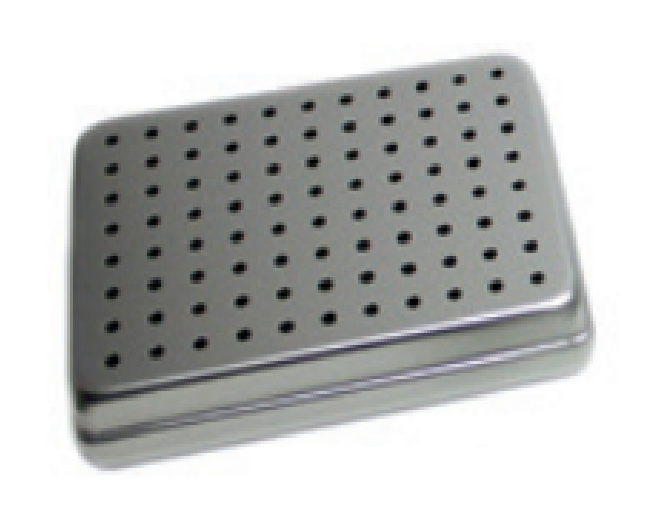 Healthmark Metal Micro Trays - Solid (no holes) Tray with Holder - 11 ...