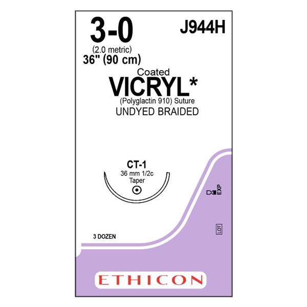 Ethicon Inc,a J & J Company Suture 3-0 Polyglactin 910 Ct-1 Vicryl Und — Serfinity Medical