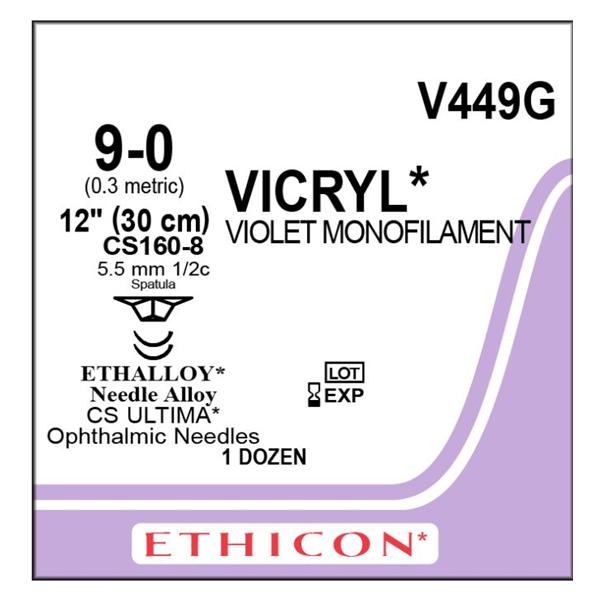 Ethicon Inc,a J & J Company Suture 9-0 Pg910 Cs160-8/Cs160-8 Vicryl Vi — Serfinity Medical