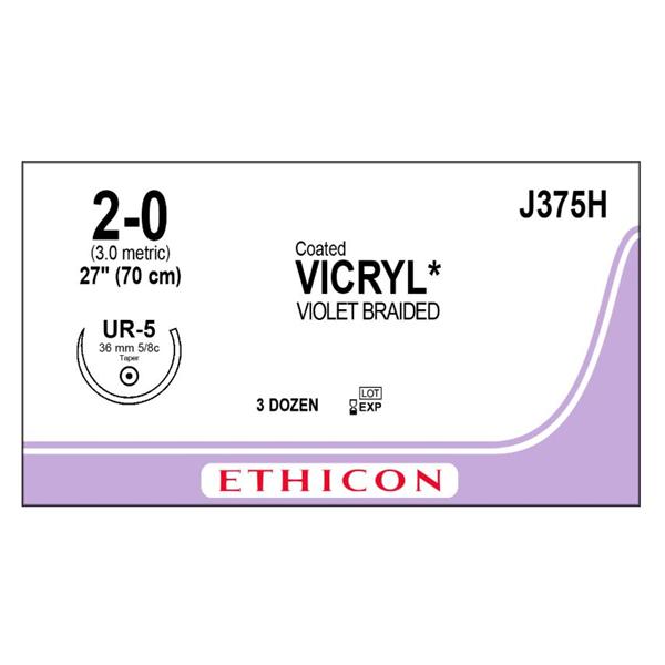 Ethicon Inc,a J & J Company Suture 2-0 Polyglactin 910 Ur-5 Vicryl Vio — Serfinity Medical