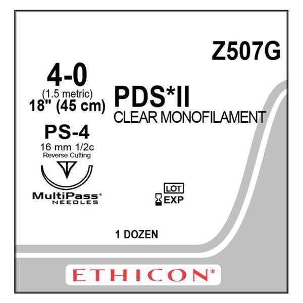 Ethicon Inc,a J & J Company Suture 4-0 Polydioxanone Ps-4 Pds Ii Clear — Serfinity Medical