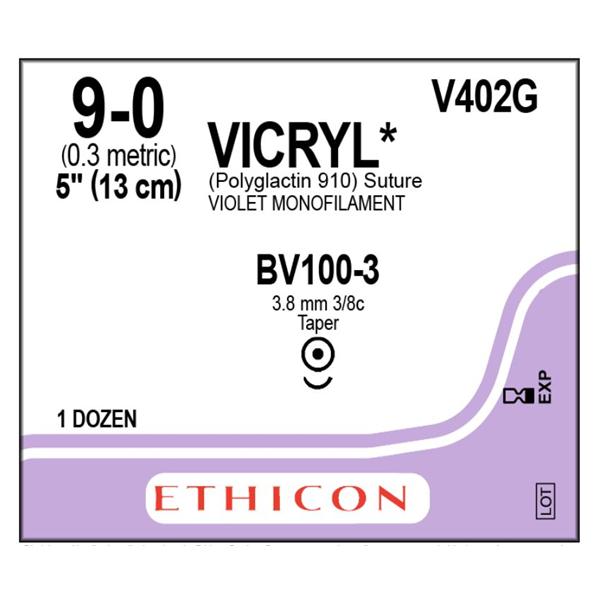 Ethicon Inc,a J & J Company Suture 9-0 Polyglactin 910 Bv100-3 Vicryl — Serfinity Medical