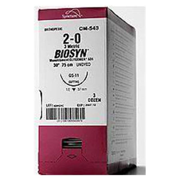 Medtronic MITG-Covidien Suture 4-0 Polyglecaprone P-13 Biosyn Undyed 1 ...