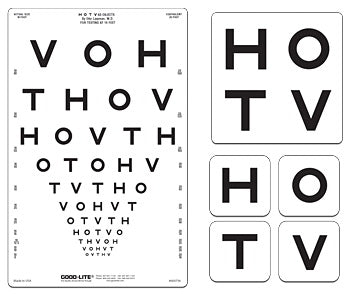 GOOD-LITE - Eye Chart Good-Lite 10 Foot Measurement Acuity Test - 6000 ...