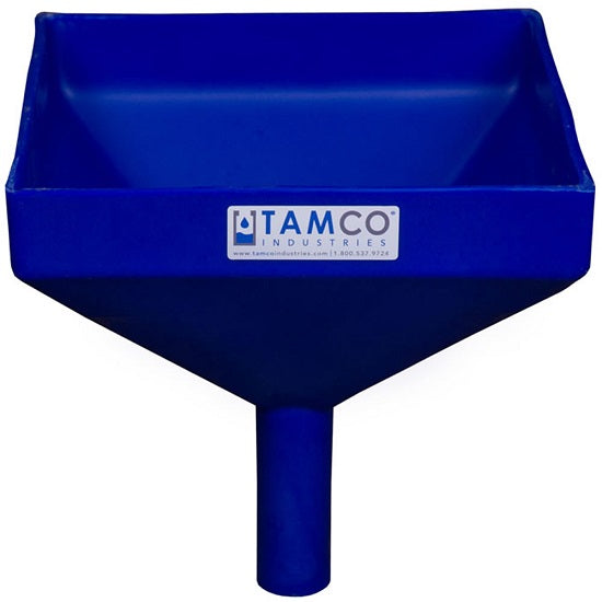 US Plastic Corp. Tamco Heavy Duty 10" Square Funnel with 1-1/2" OD Spo ...