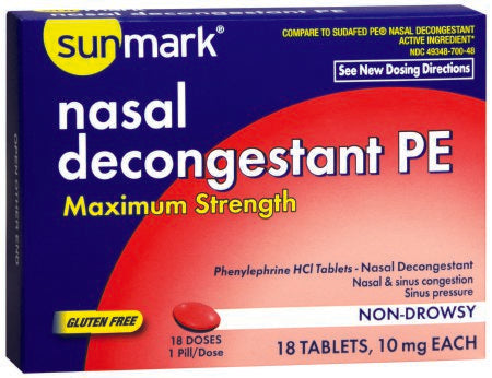 McKesson sunmark Allergy Relief 10 mg Strength Tablet 18 per Box - 493 ...