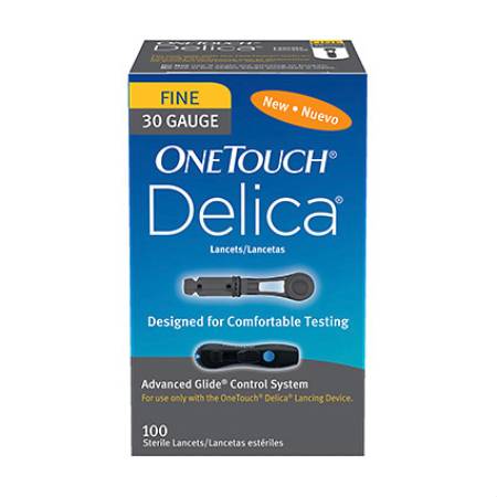 LifeScan OneTouch Delica Lancet Adjustable Depth Lancet Needle 30 Gaug ...