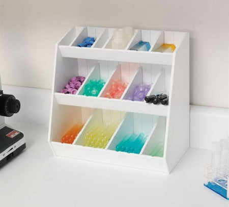 Market Lab - Benchtop Organizer White Industrial Grade Polymers 10 X 1 ...