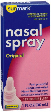 McKesson sunmark Sinus Relief 0.05% Strength Nasal Spray 1 oz. - 49348 ...
