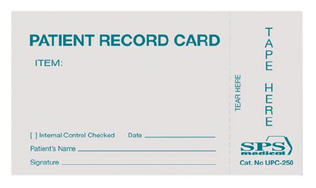 SPS Medical Supply - Sterilization Record Card Steam / EO Gas / Gas Pl ...