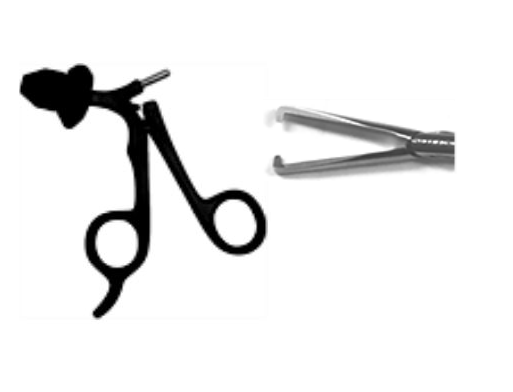 Elmed 5mm Dissectors and Graspers Schroeder Tenaculum Single Tooth ...