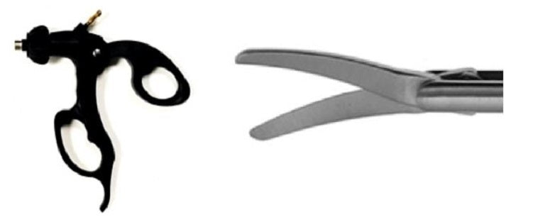 Elmed 5mm Scissors and Biopsy Forceps Metzenbaum Scissors Curved ...