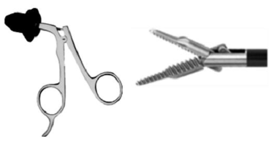 Elmed 5mm Dissectors and Graspers Tapered Dolphin Nose, 15mm Tip ...