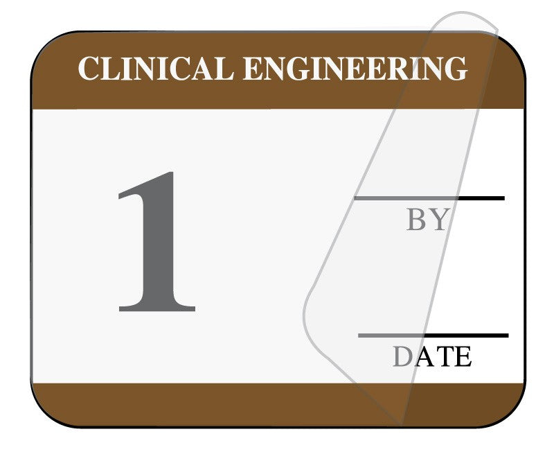 Medical Labels - Clinical Engineering Inspection Label, 1-1/4" x 1 ...