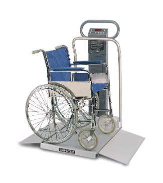STOW-A-WEIGH - Wheelchair Scale Digital Display 660 lbs. / 300 kg Capa ...